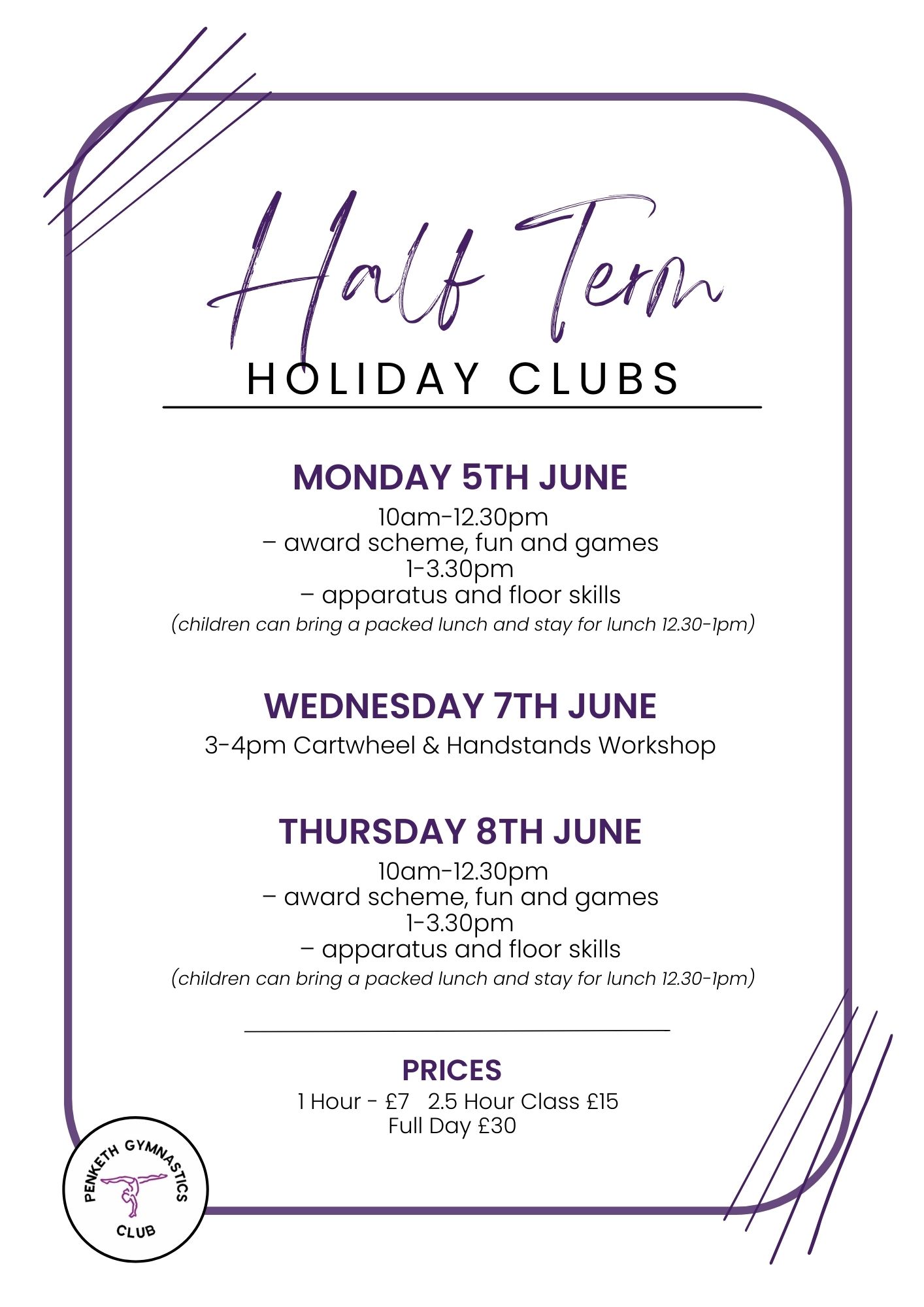 June Half Term Holiday Clubs